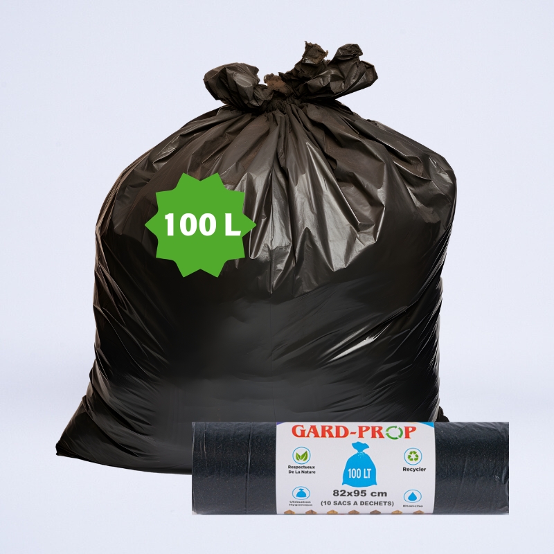 Gard-Prop Black Garbage Bag 100L (10 bags) – Andre Distribution ...