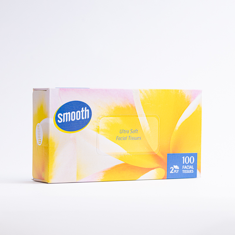Smooth Facial Tissue Box – 100 Tissues – Andre Distribution – Hygienic ...