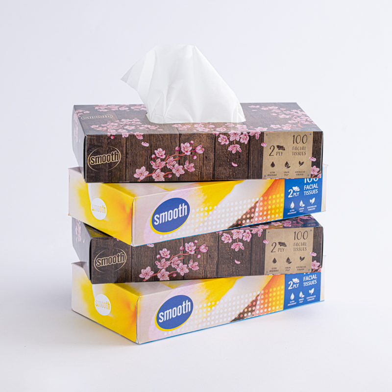 Smooth Facial Tissue Box – 100 Tissues – Andre Distribution – Hygienic ...