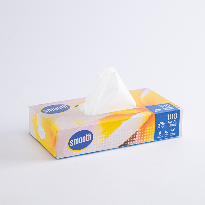 Smooth Facial Tissue Box – 100 Tissues – Andre Distribution – Hygienic ...